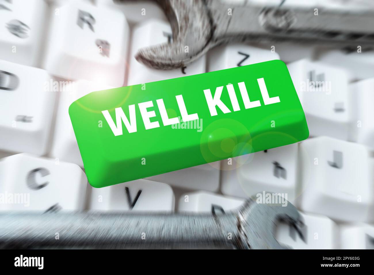 Conceptual display Well Kill. Concept meaning placing a column of heavy ...