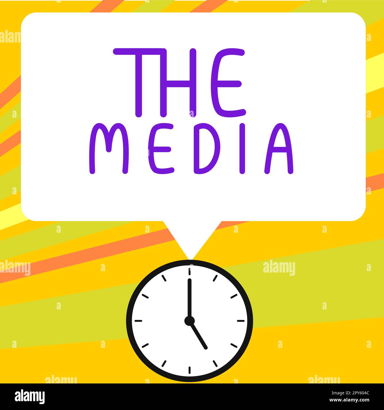 Text showing inspiration The Media. Business concept main means of mass ...