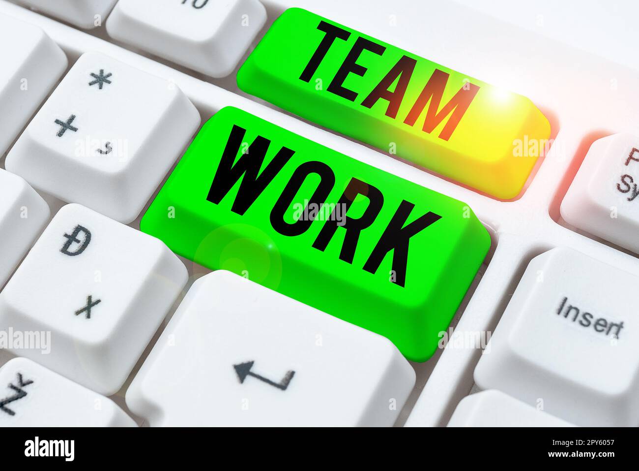 Conceptual caption Team Work. Word for Combined action of a group ...