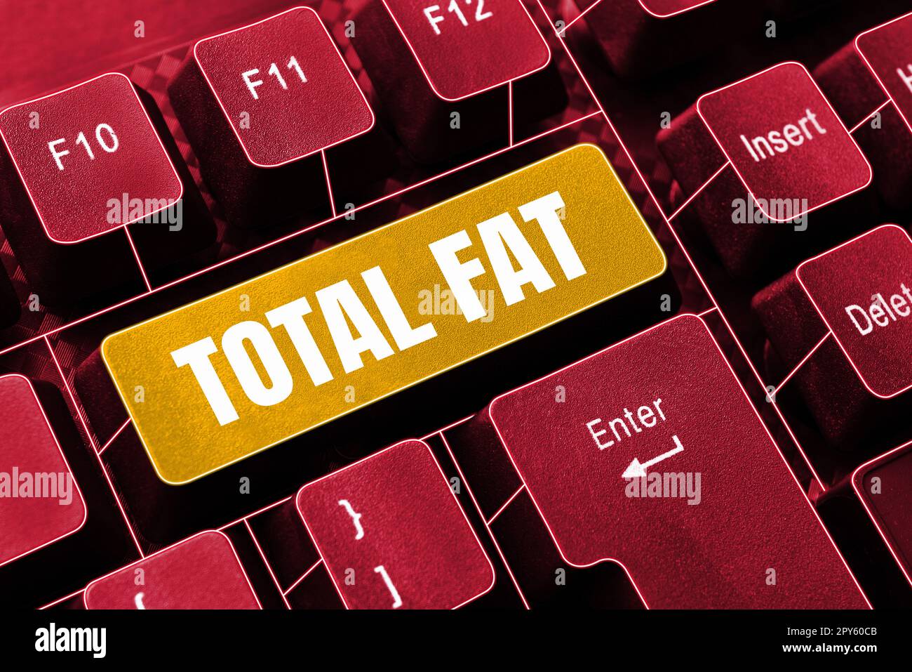 Inspiration showing sign Total Fat. Conceptual photo combined value of ...