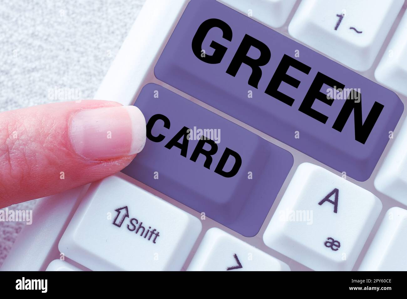 Inspiration showing sign Green Card. Business showcase permit allowing ...