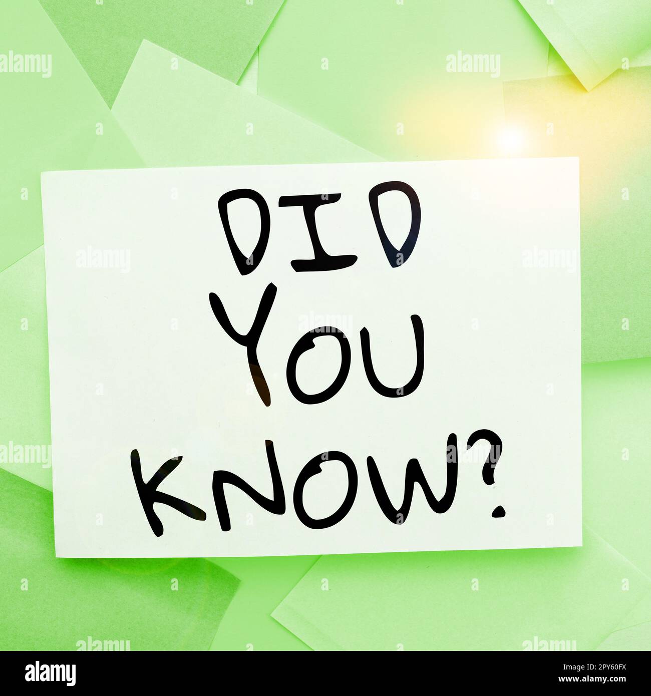 Writing displaying text Did You Know. Business showcase Fun Facts and ...