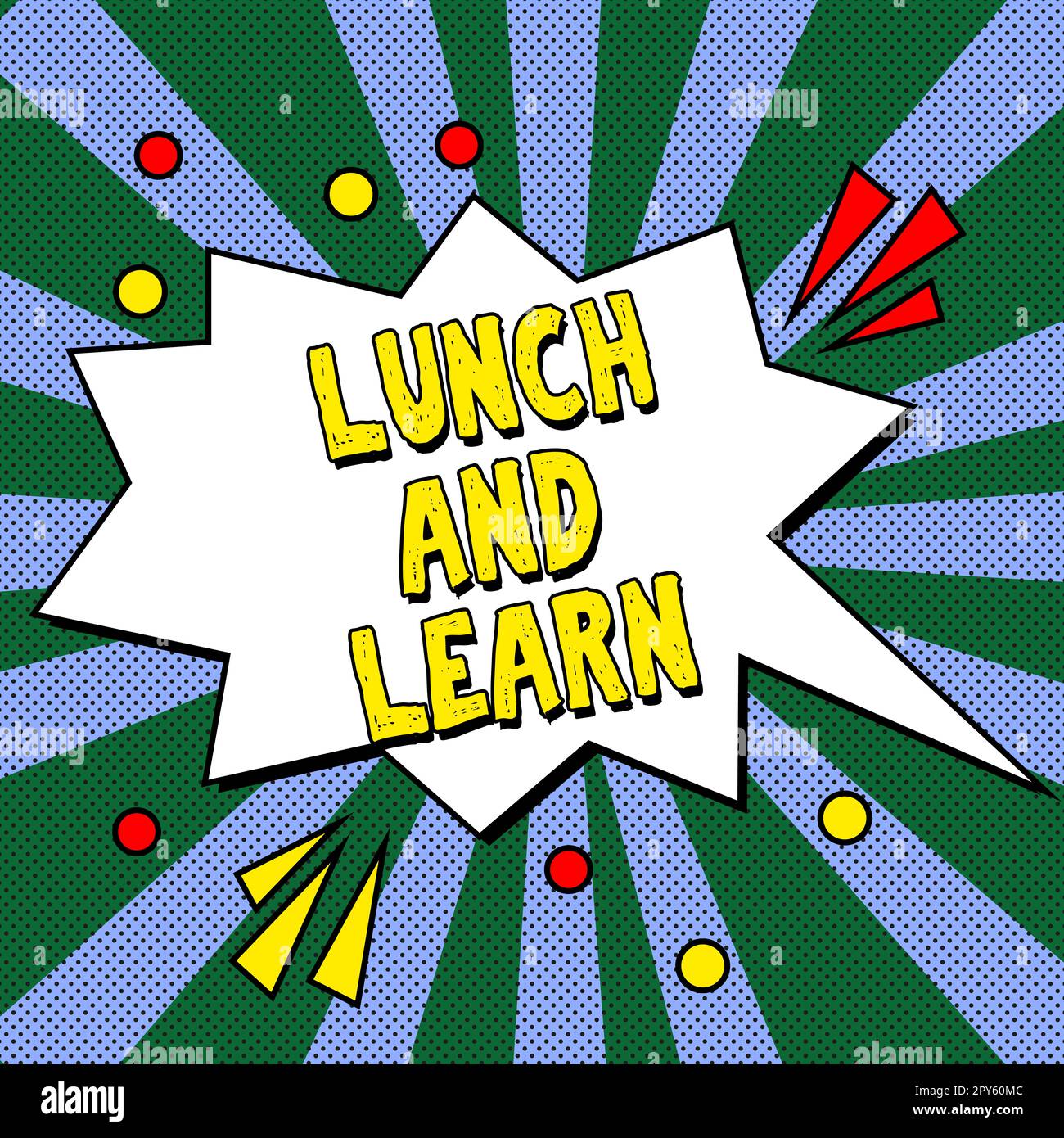 Writing displaying text Lunch And Learn. Word Written on Have meal and ...