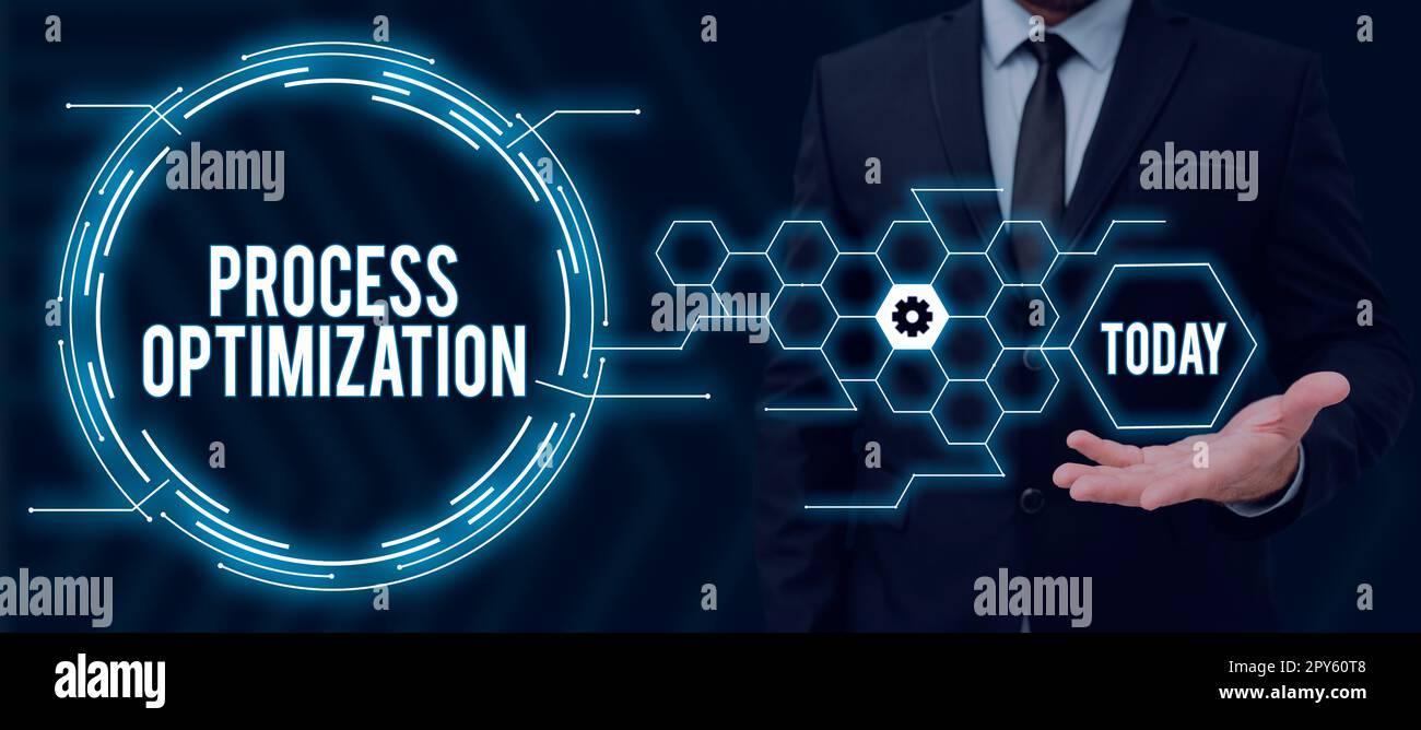 Inspiration showing sign Process Optimization. Business concept Improve ...