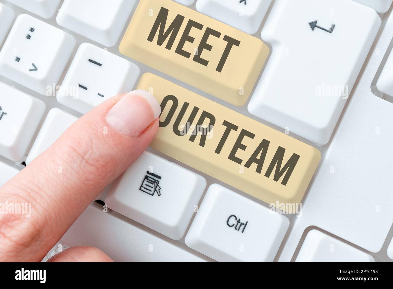 Inspiration showing sign Meet Our Team. Concept meaning introducing ...