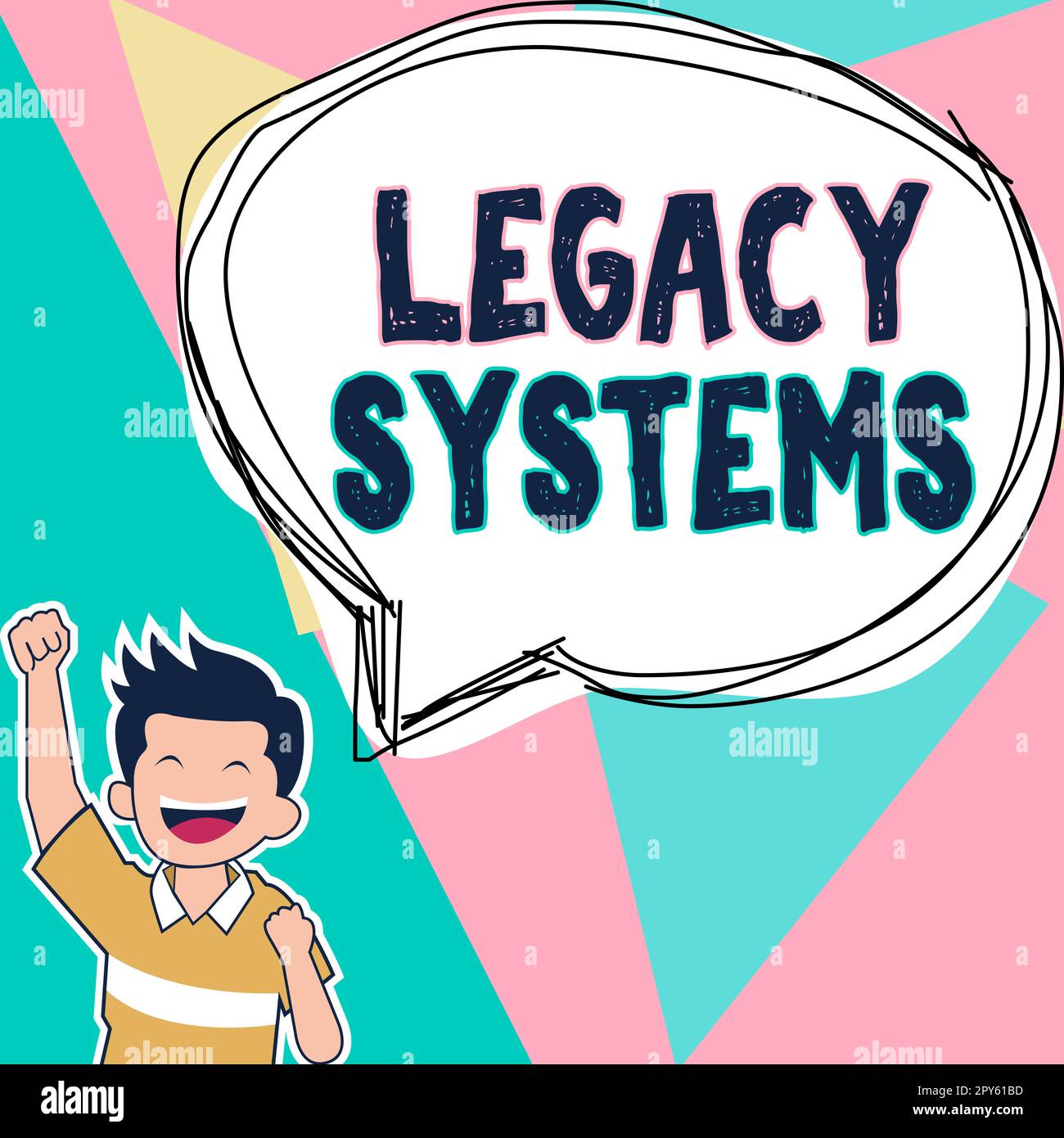 Sign displaying Legacy Systems. Internet Concept old method technology ...