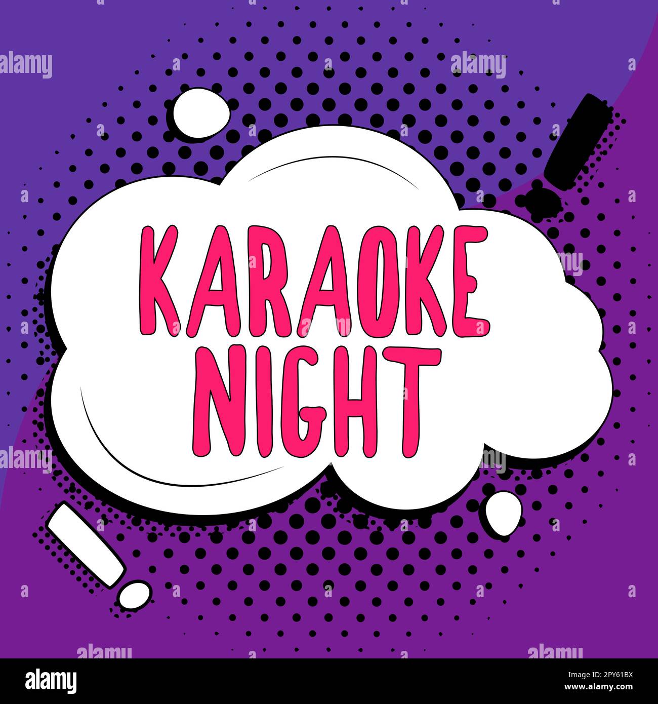 Text caption presenting Karaoke Night. Business idea Entertainment ...