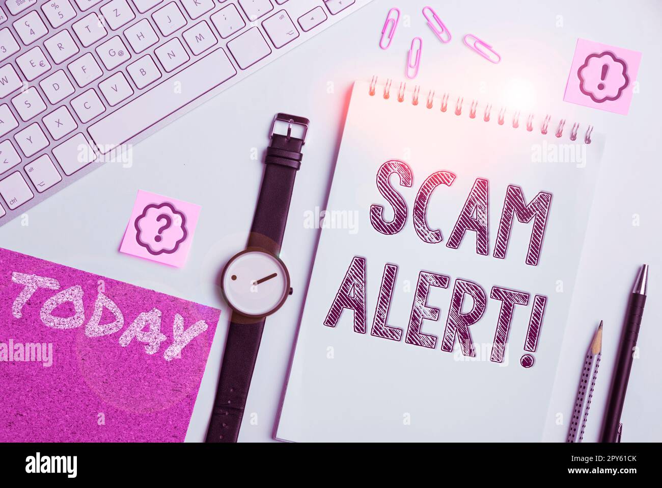 Text showing inspiration Scam Alert. Conceptual photo warning someone ...