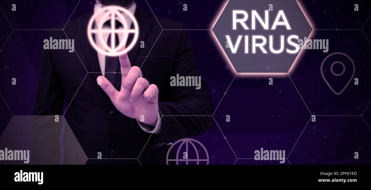 Sign displaying Rna Virus. Business idea a virus genetic information is ...