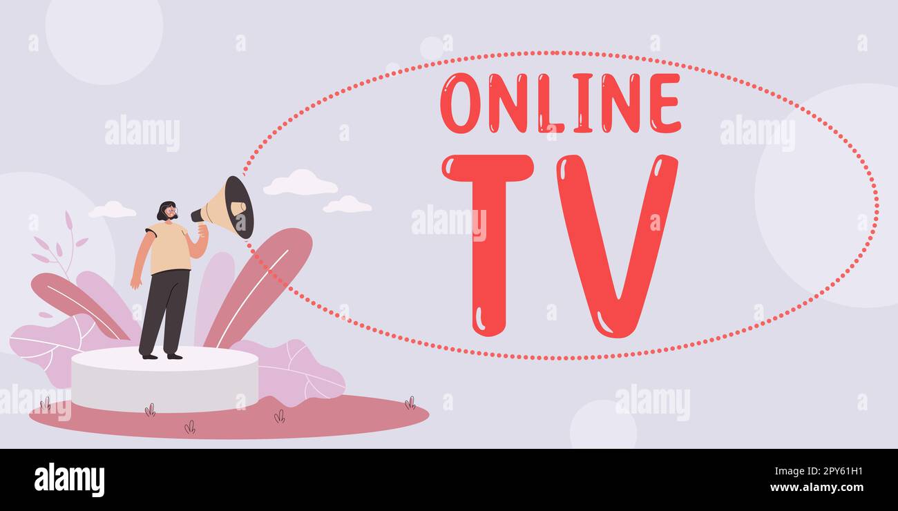 Conceptual display Online Tv. Business overview a television production ...