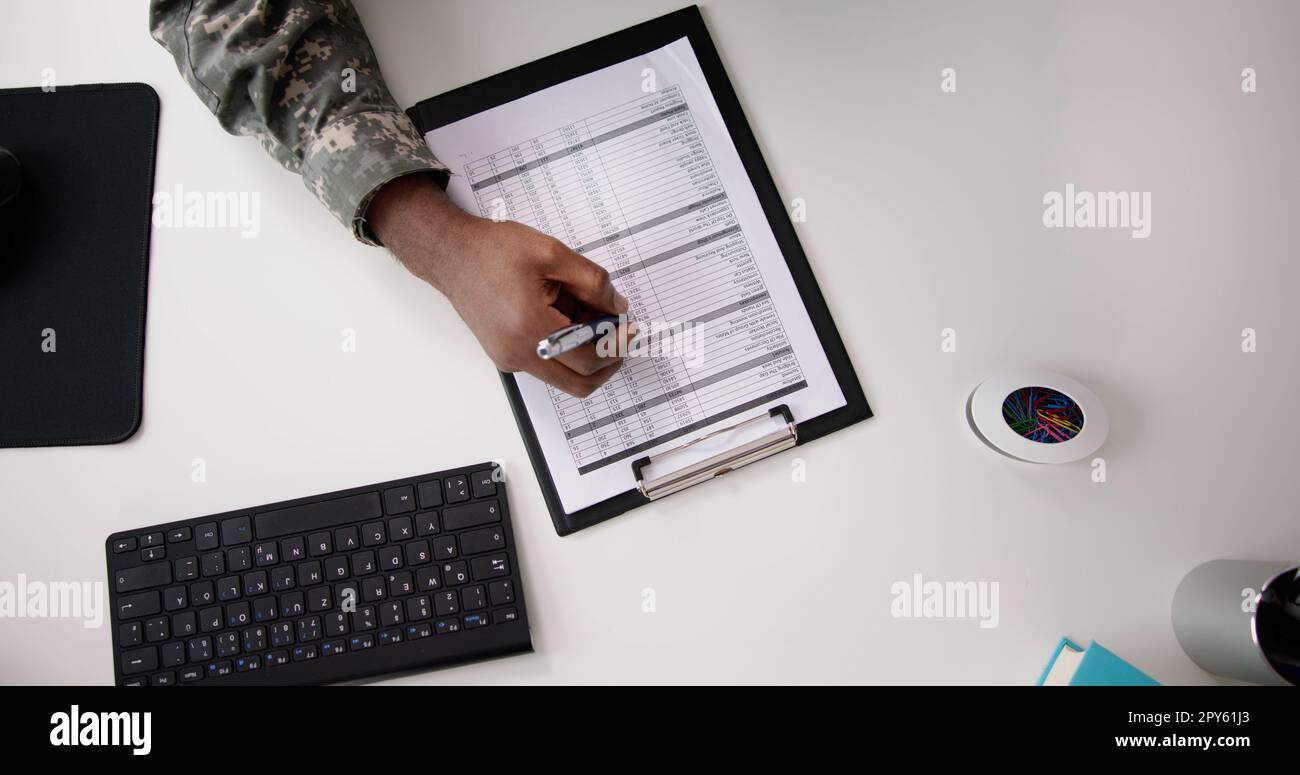 Military Student Education. Army Soldier Veteran Stock Photo - Alamy
