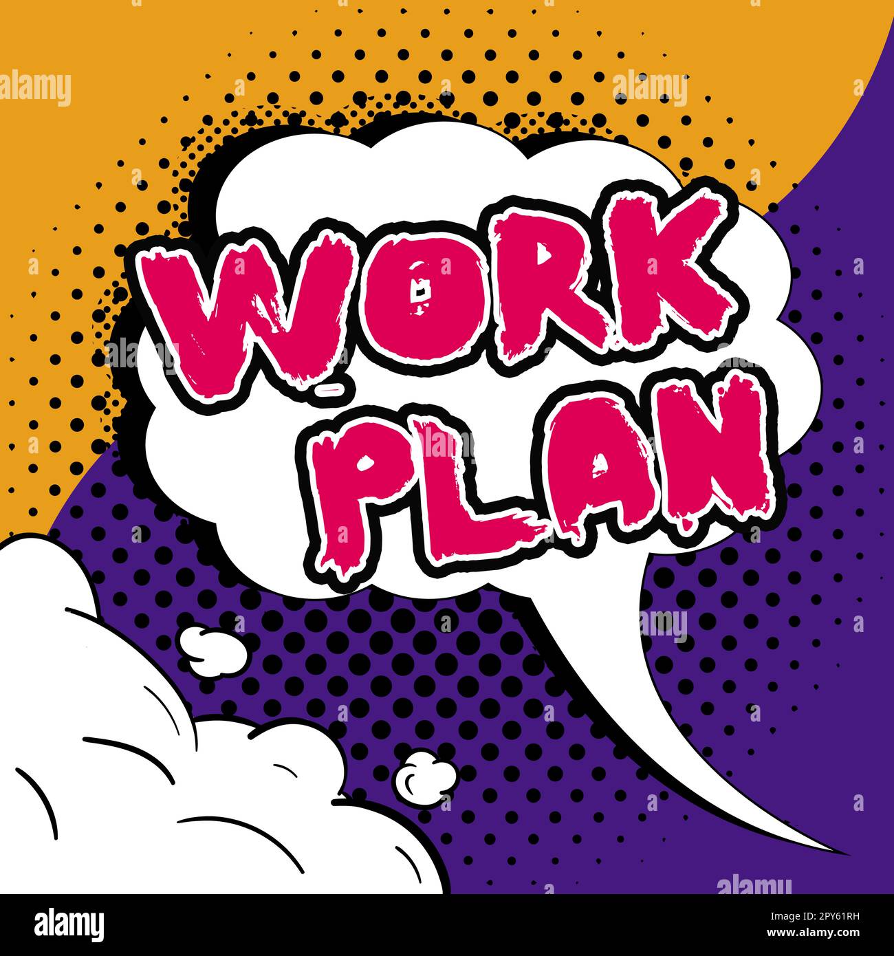 Text sign showing Work Plan. Word Written on project to be accomplished ...