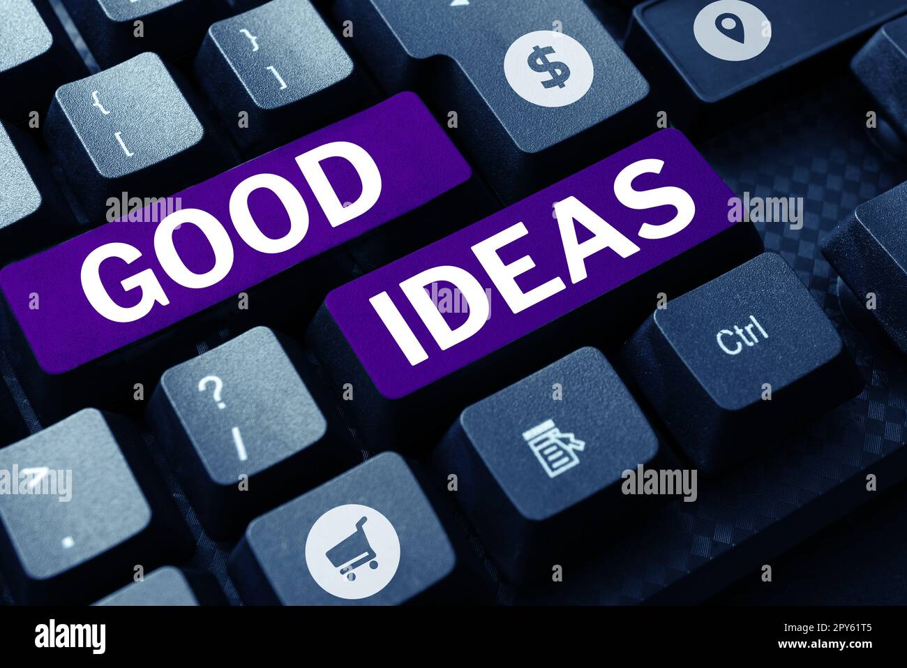Text showing inspiration Good Ideas. Word for nice formulated thought ...
