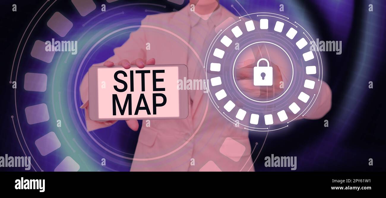 Conceptual caption Site Map. Internet Concept designed to help both ...