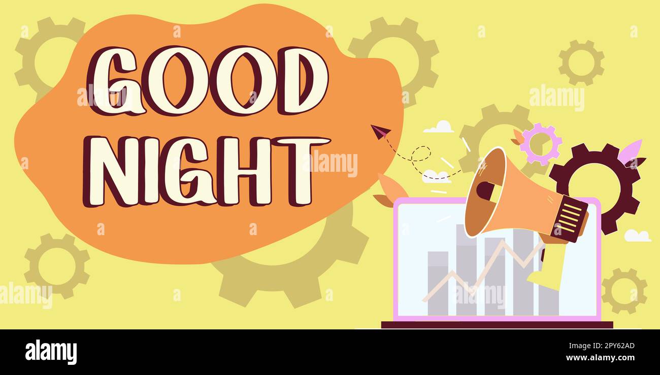 Text caption presenting Good Night. Business approach expressing good ...