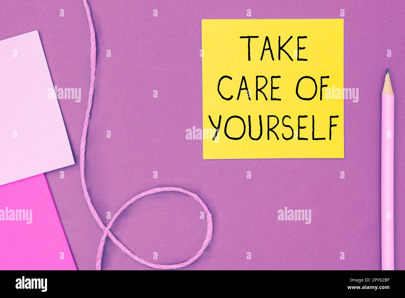 Conceptual display Take Care Of Yourself. Concept meaning a polite way ...