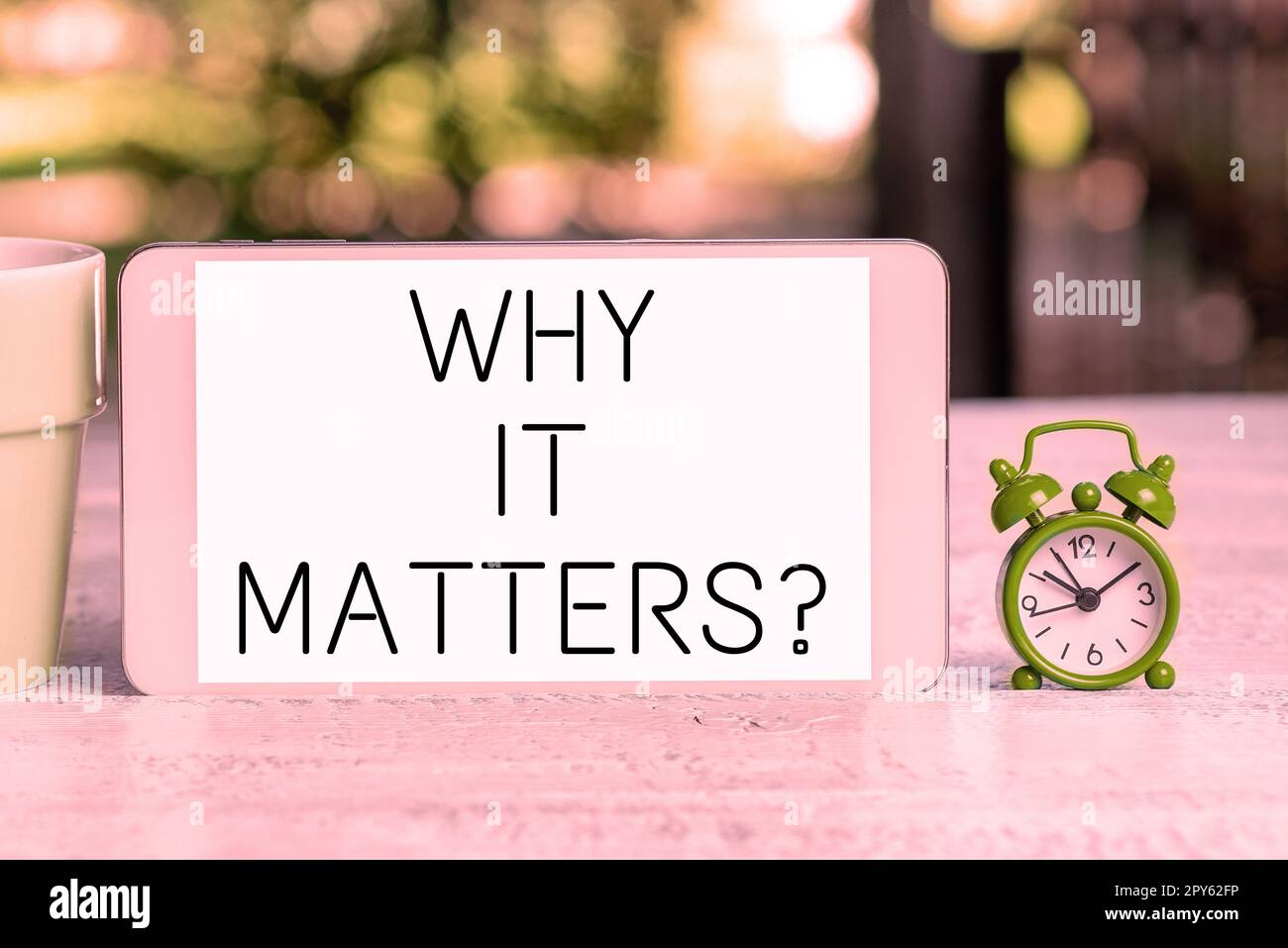 Text sign showing Why It Matters. Business showcase Important Reasons ...