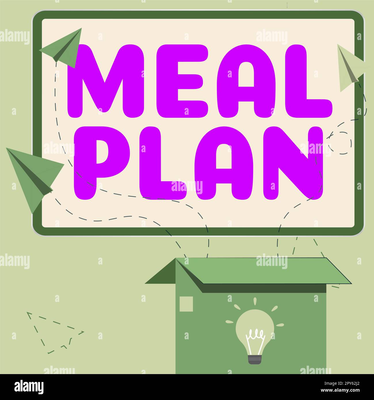 Handwriting text Meal Plan. Word Written on arrangement scheme of what ...