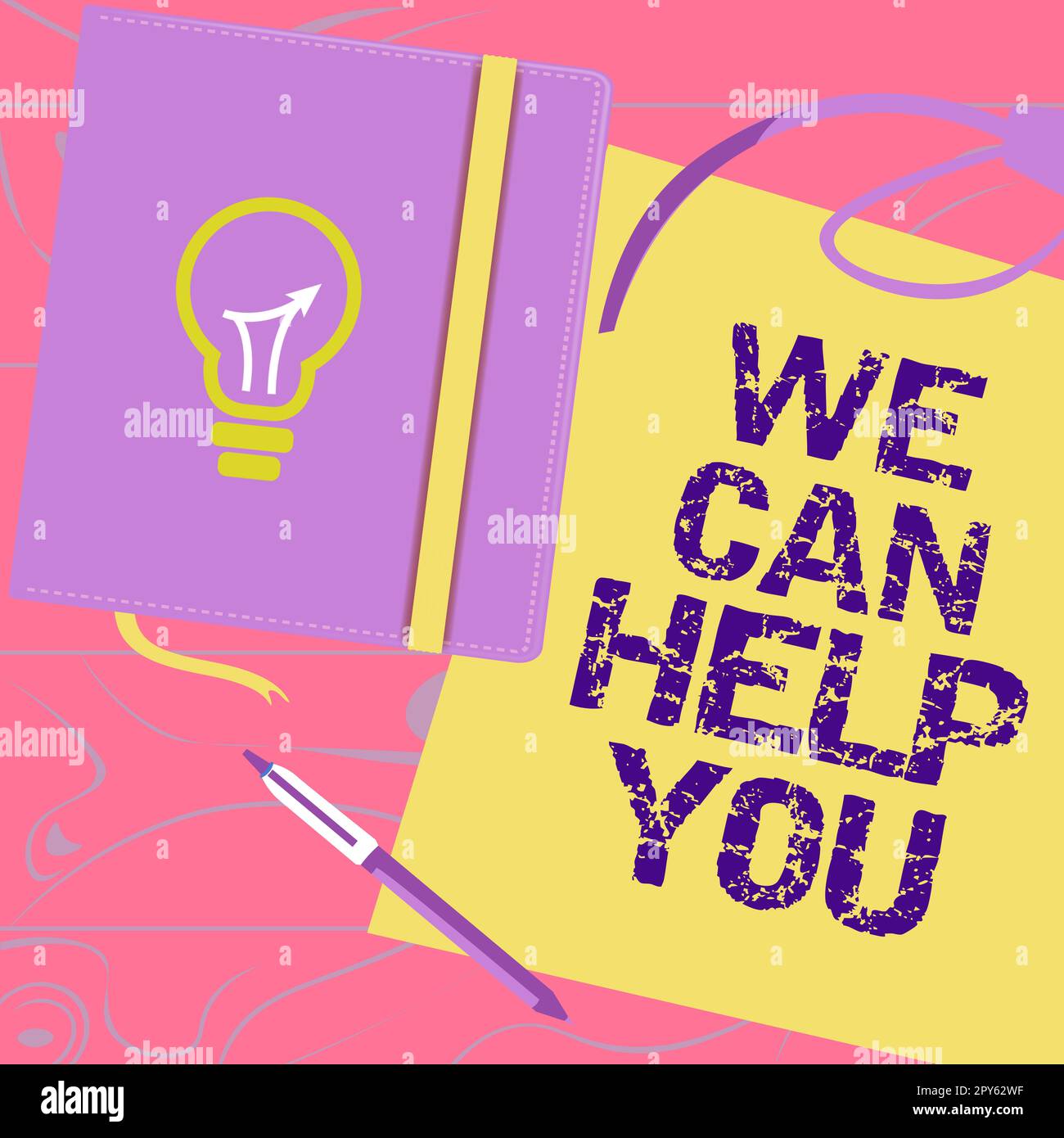 Text Showing Inspiration We Can Help You Word Written On Support