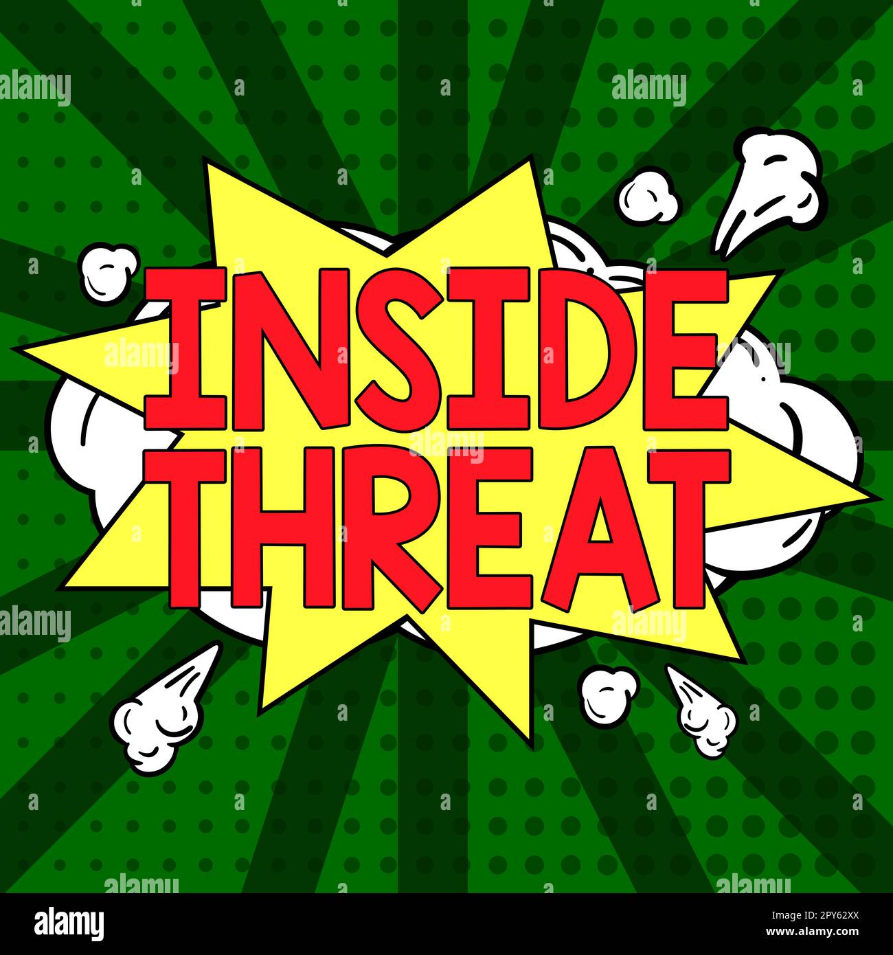Text showing inspiration Inside Threat. Business idea Information that ...