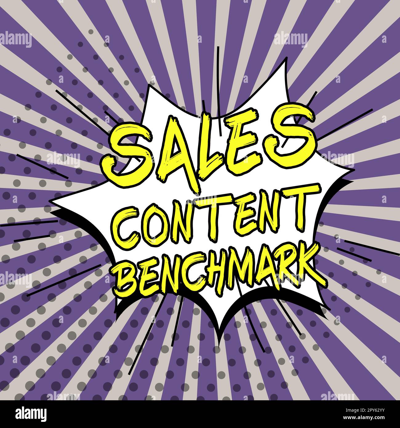 Writing displaying text Sales Content Benchmark. Business approach ...