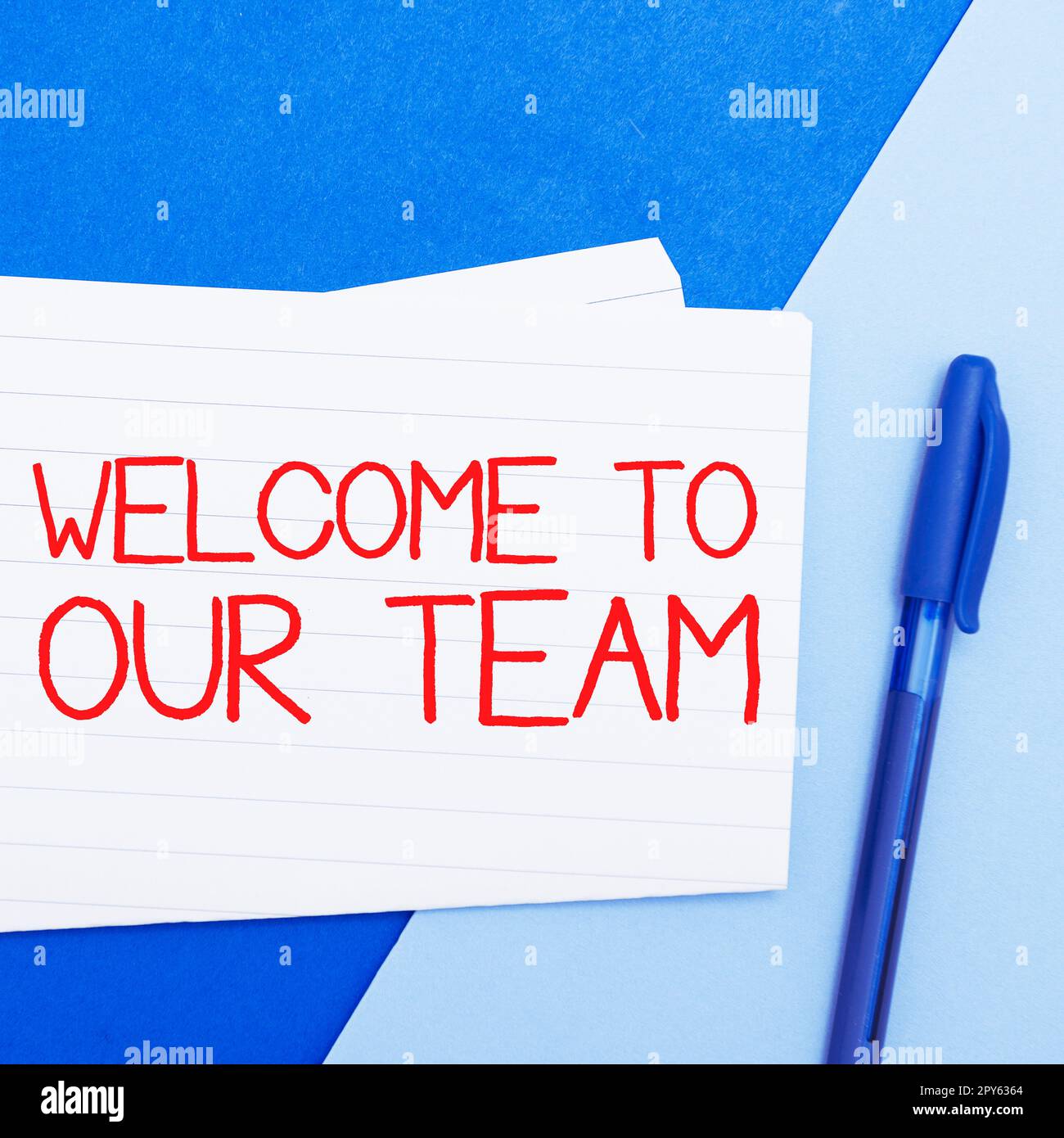 Text sign showing Welcome To Our Team. Business overview introducing ...