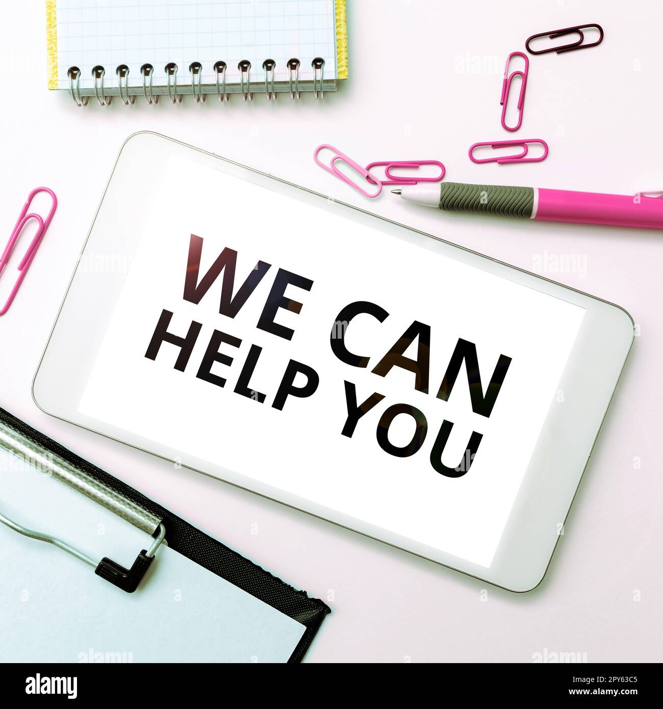 Inspiration showing sign We Can Help You. Business overview Support ...