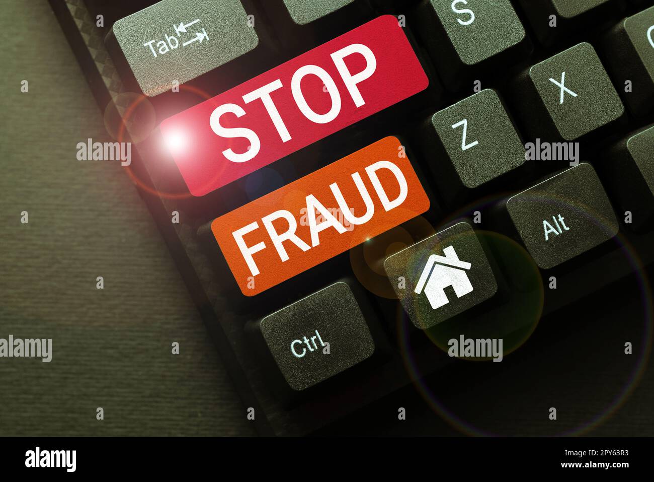 Text sign showing Stop Fraud. Word Written on campaign advices people ...
