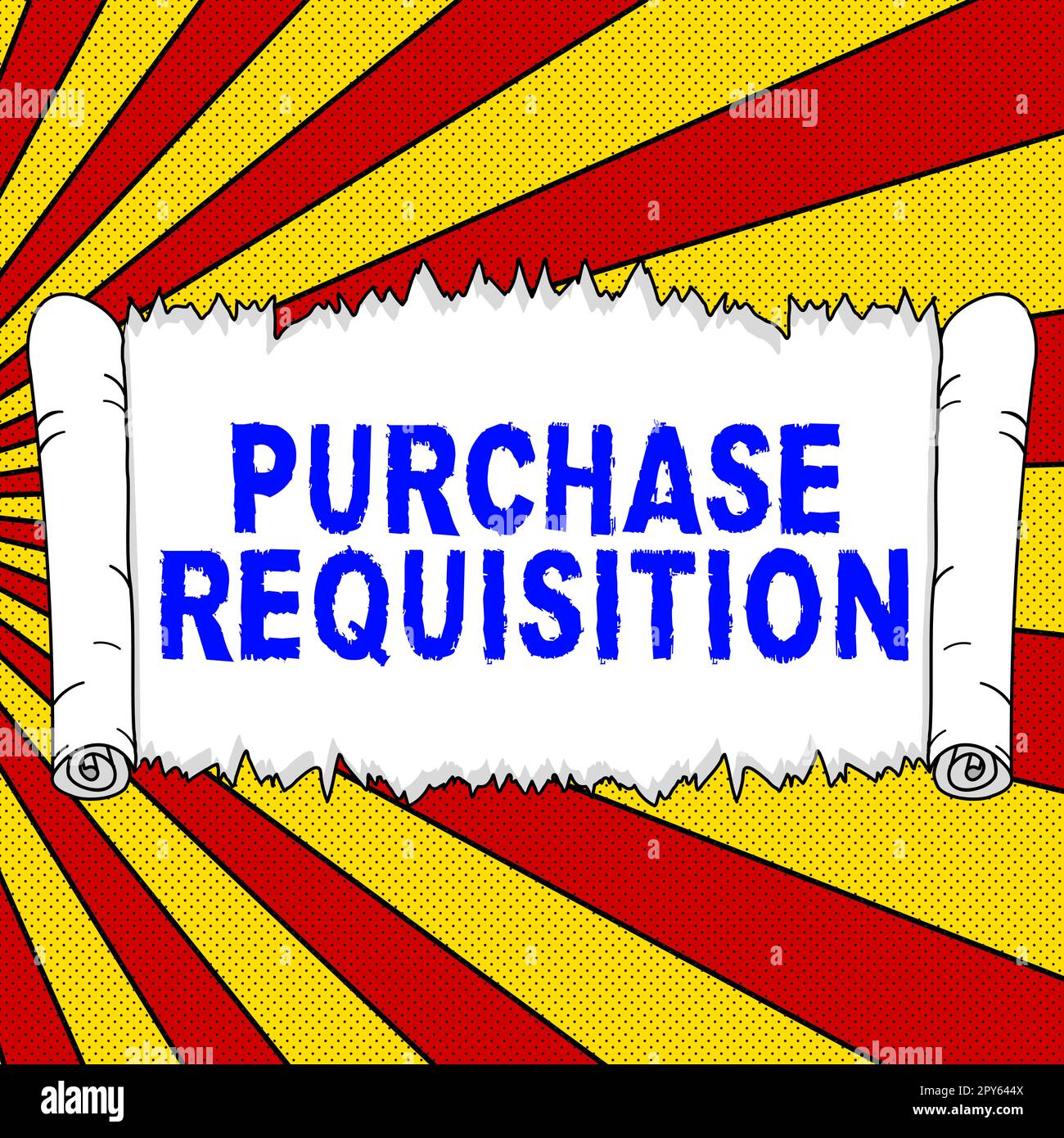 Inspiration showing sign Purchase Requisition. Business idea document ...