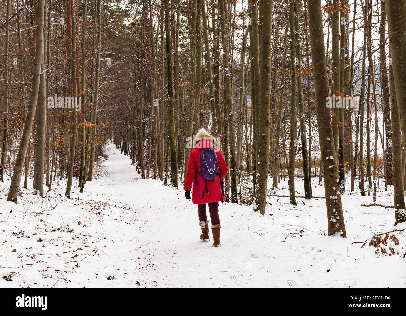 Hiking on the circular trail around the Easter Lakes Stock Photo - Alamy