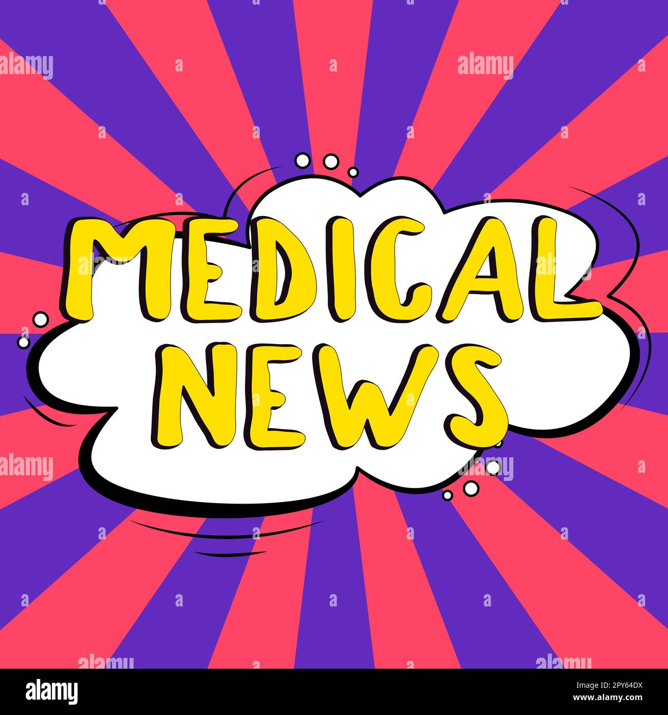 Conceptual caption Medical News. Business idea report or noteworthy ...