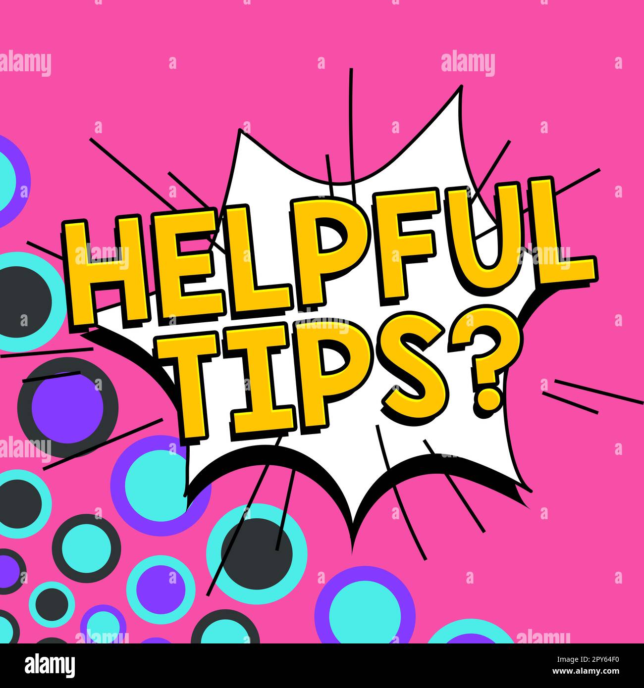 Sign displaying Helpful Tips. Business idea advices given to be helpful ...