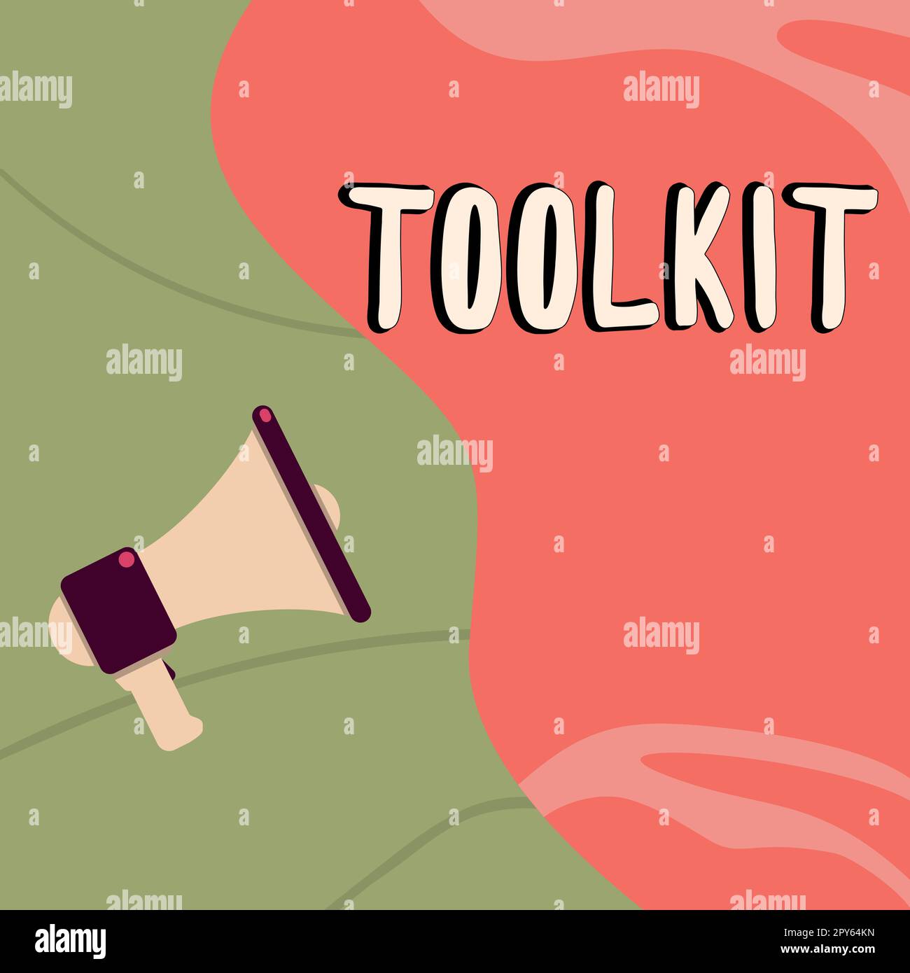 Hand writing sign Toolkit. Business overview set of tools kept in a bag ...