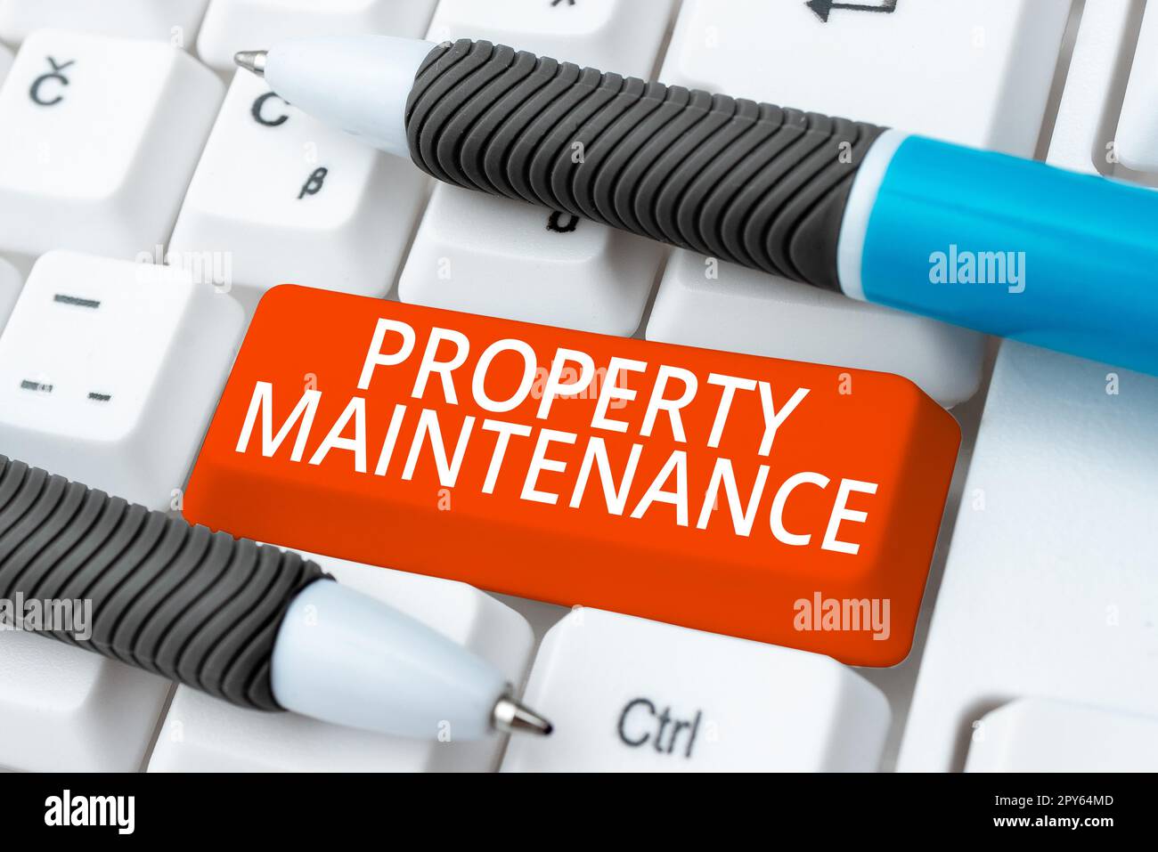 Handwriting text Property Maintenance. Business approach refers to ...