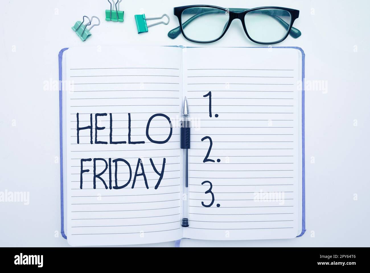 Text showing inspiration Hello Friday. Word for Greetings on Fridays ...