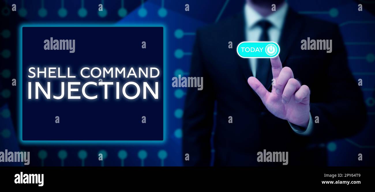 Text showing inspiration Shell Command Injection. Conceptual photo used ... Text showing inspiration Shell Command Injection. Conceptual photo used ...