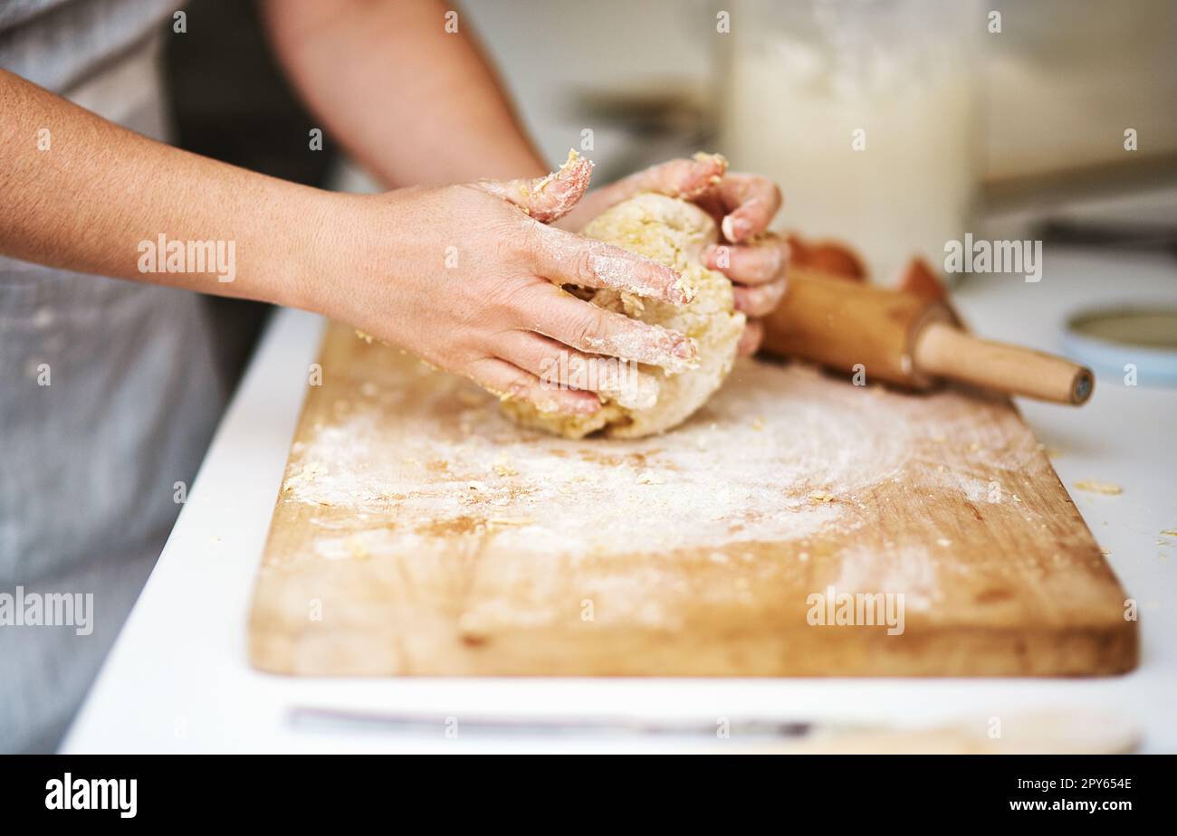 This is how we form the ball. an unrecognizable woman forming a ball of ...