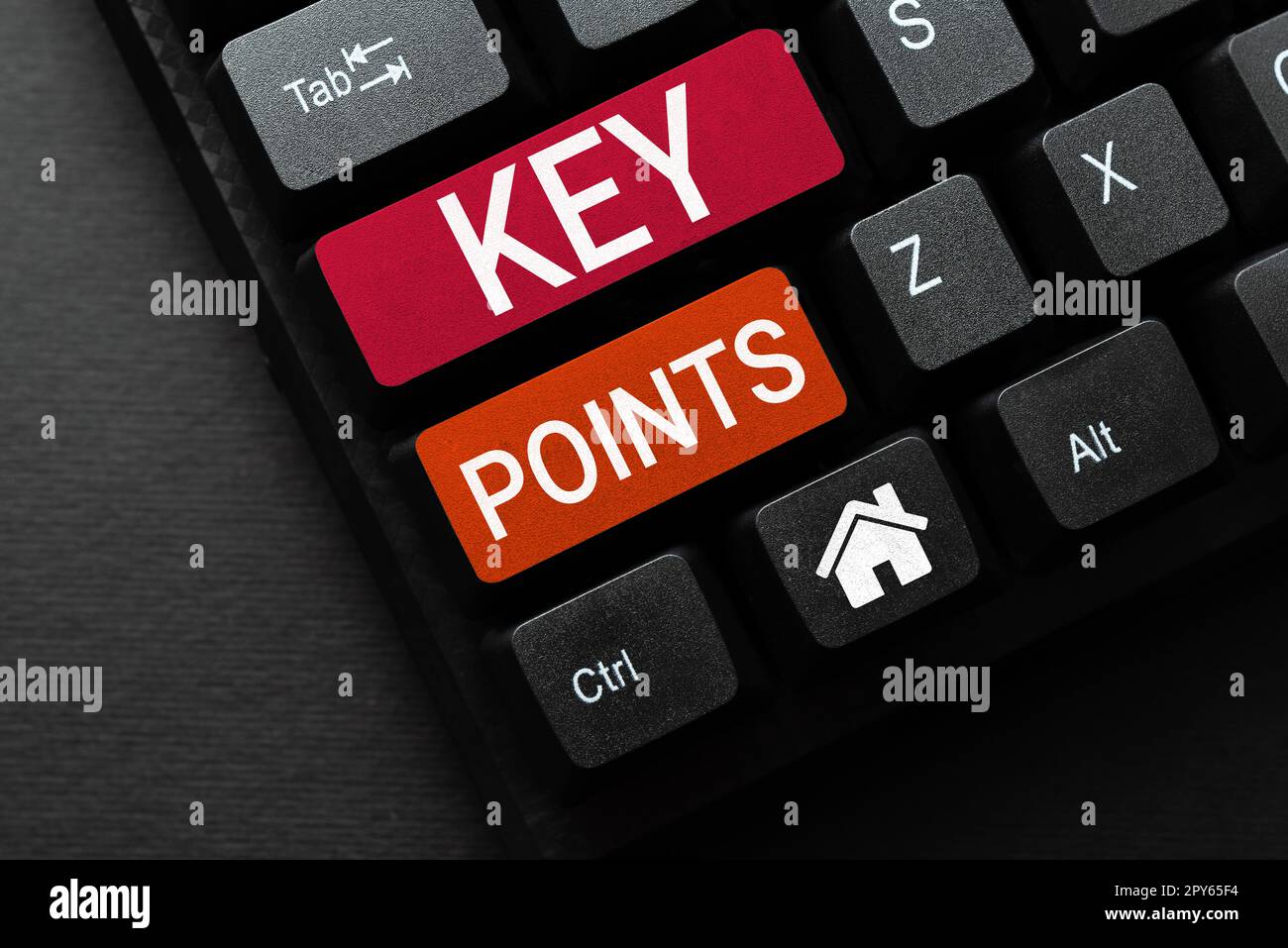 Handwriting text Key Points. Conceptual photo most important piece of ...