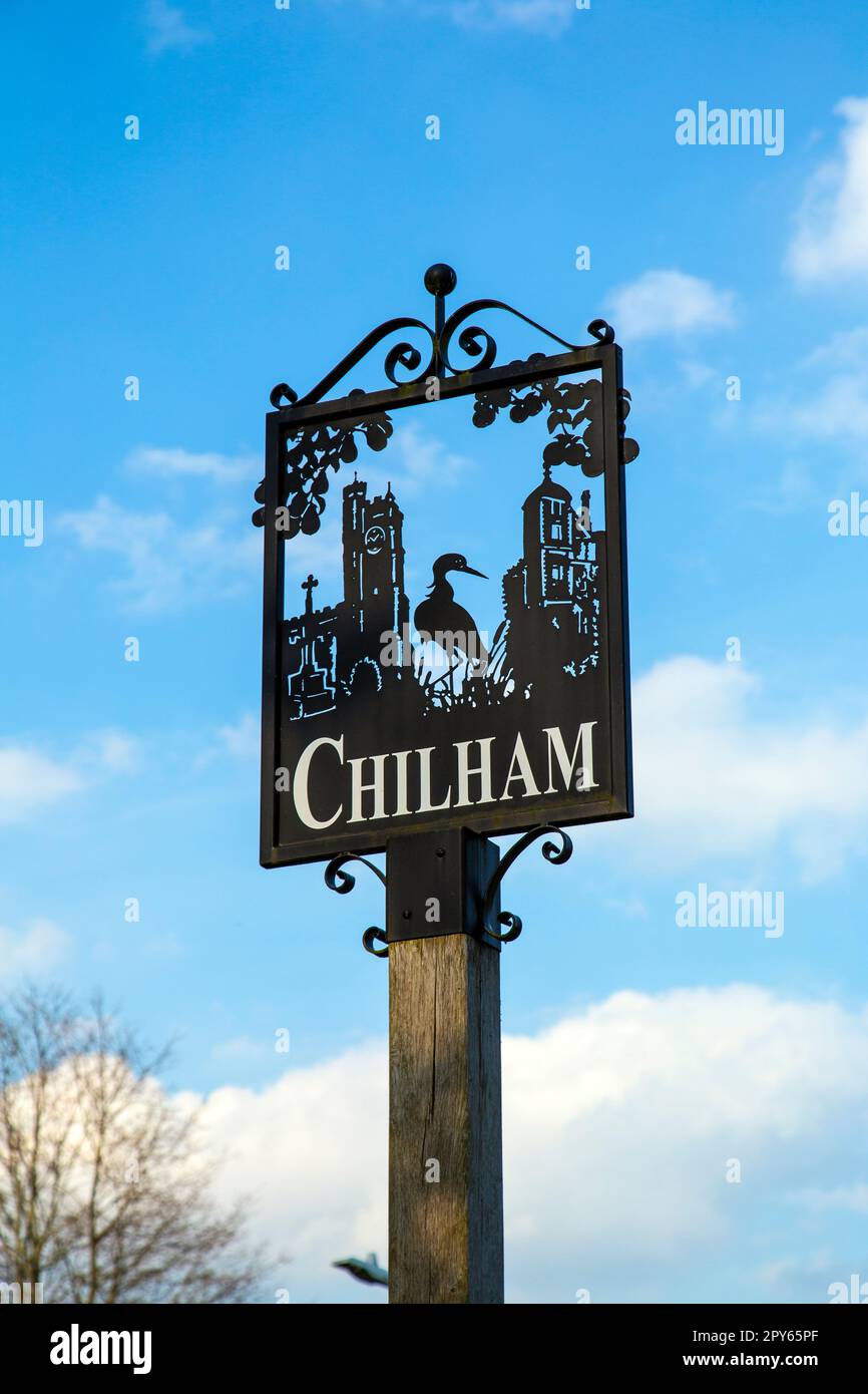 Kent village sign signs hi-res stock photography and images - Alamy