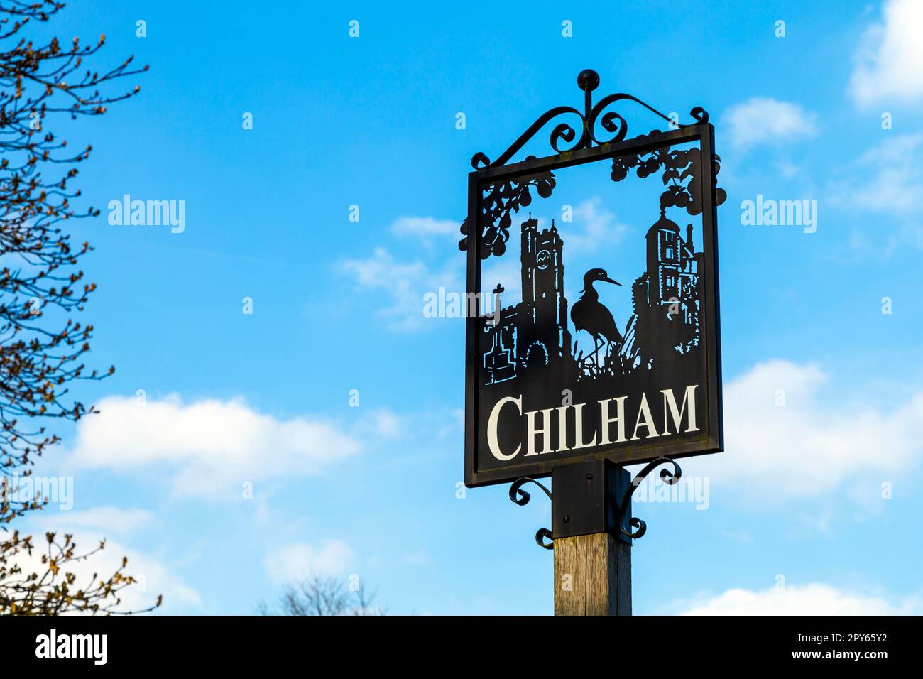Kent village sign signs hi-res stock photography and images - Alamy