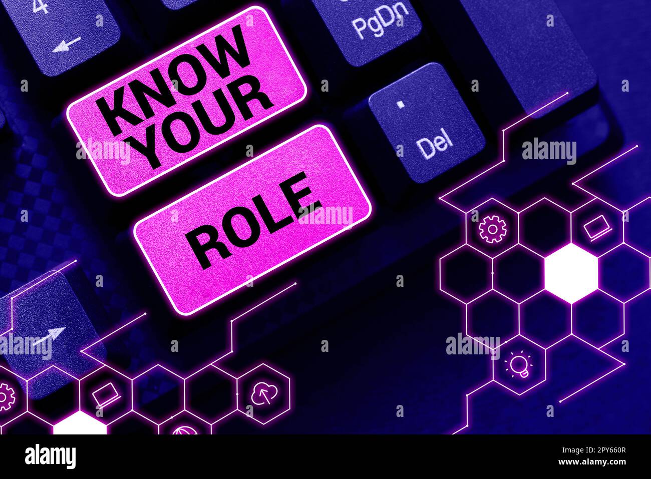 Conceptual caption Know Your Role. Word Written on Be clear of one ...