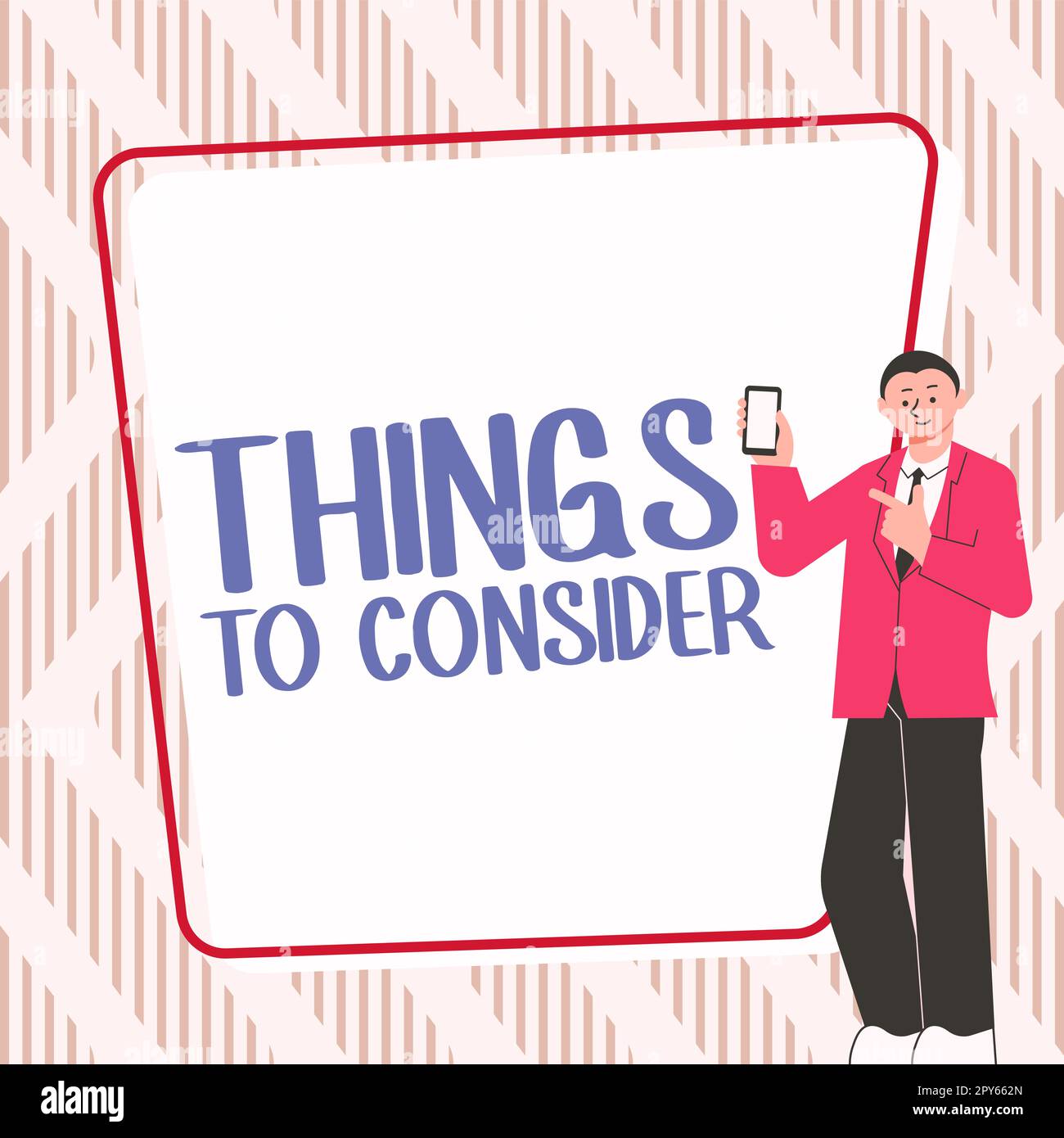 Inspiration showing sign Things To Consider. Business idea list to ...