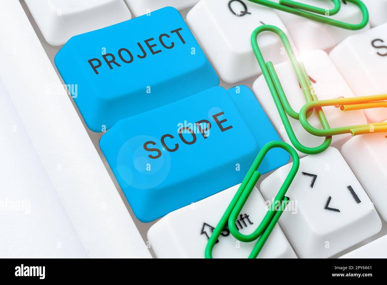 Conceptual display Project Scope. Word Written on evaluation of work ...