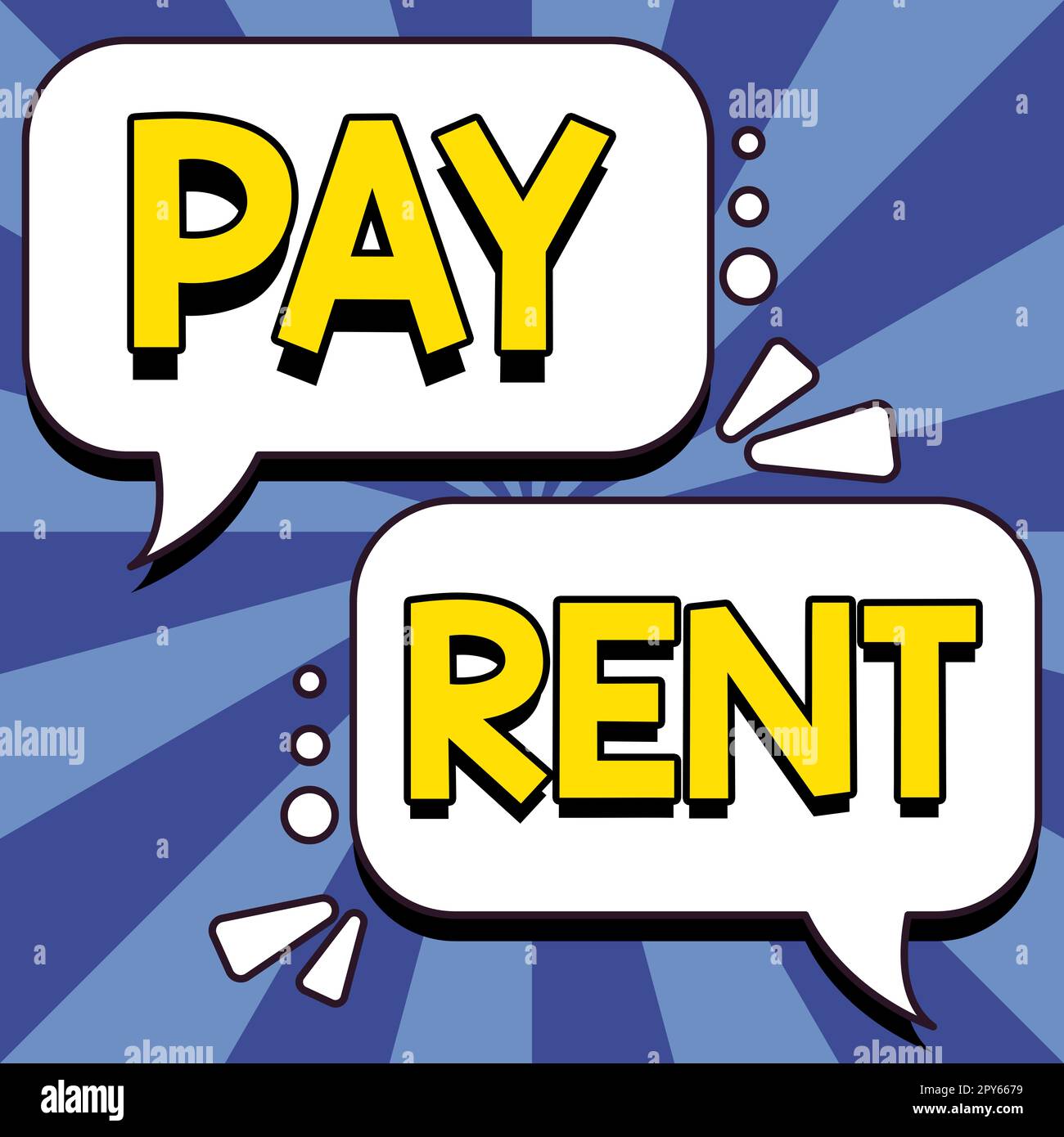 Sign displaying Pay Rent. Business idea To pay money in exchange for ...