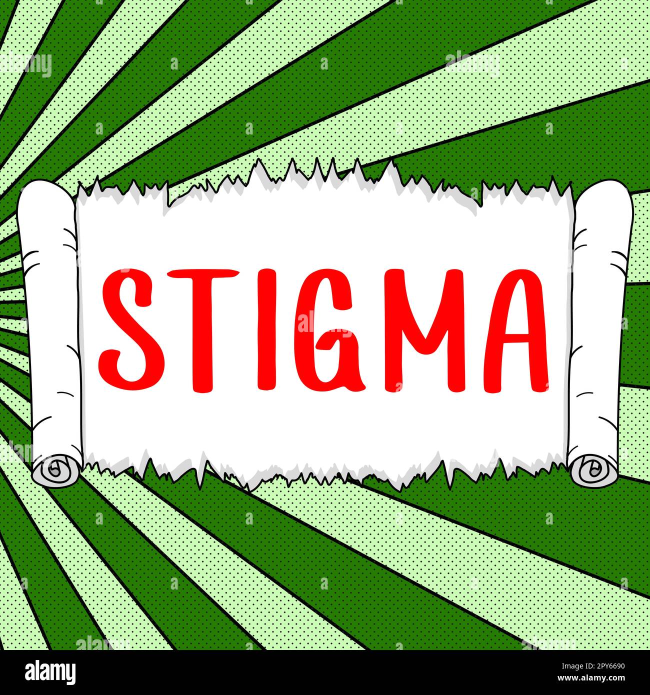 Writing displaying text Stigma. Word Written on feeling of disapproval ...