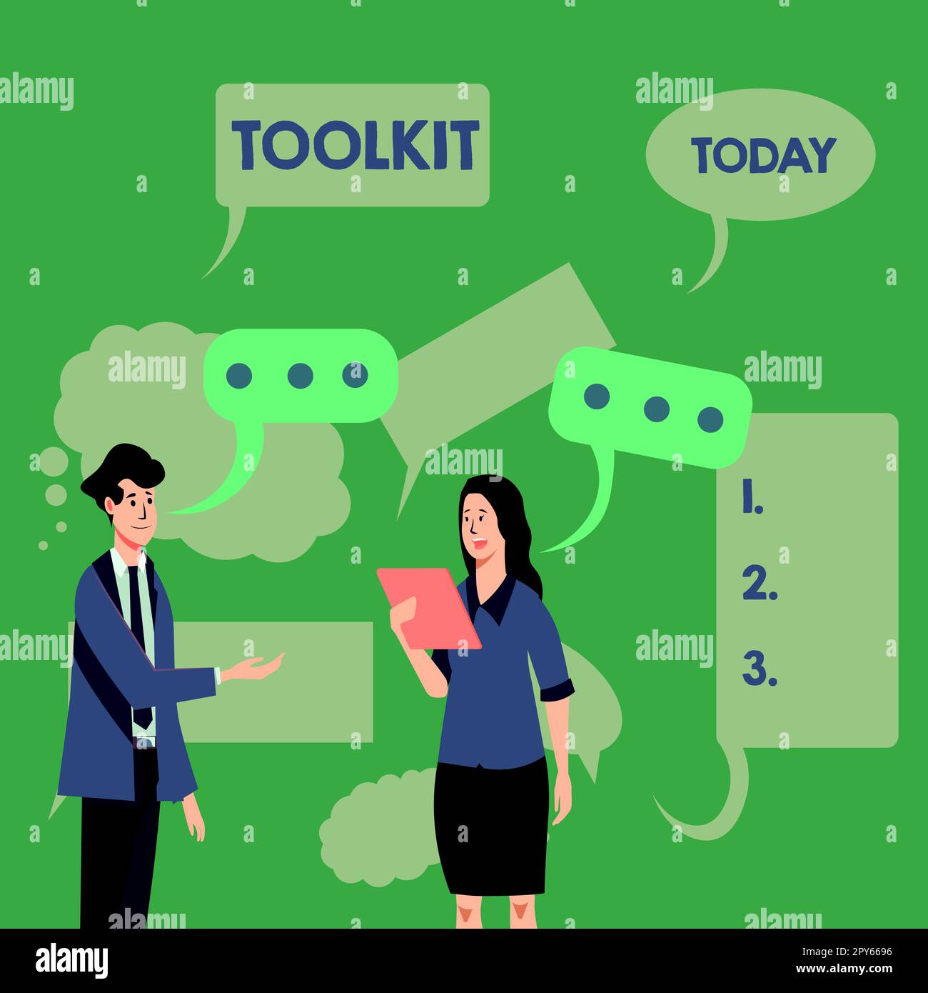 Conceptual caption Toolkit. Business concept set of tools kept in a bag ...