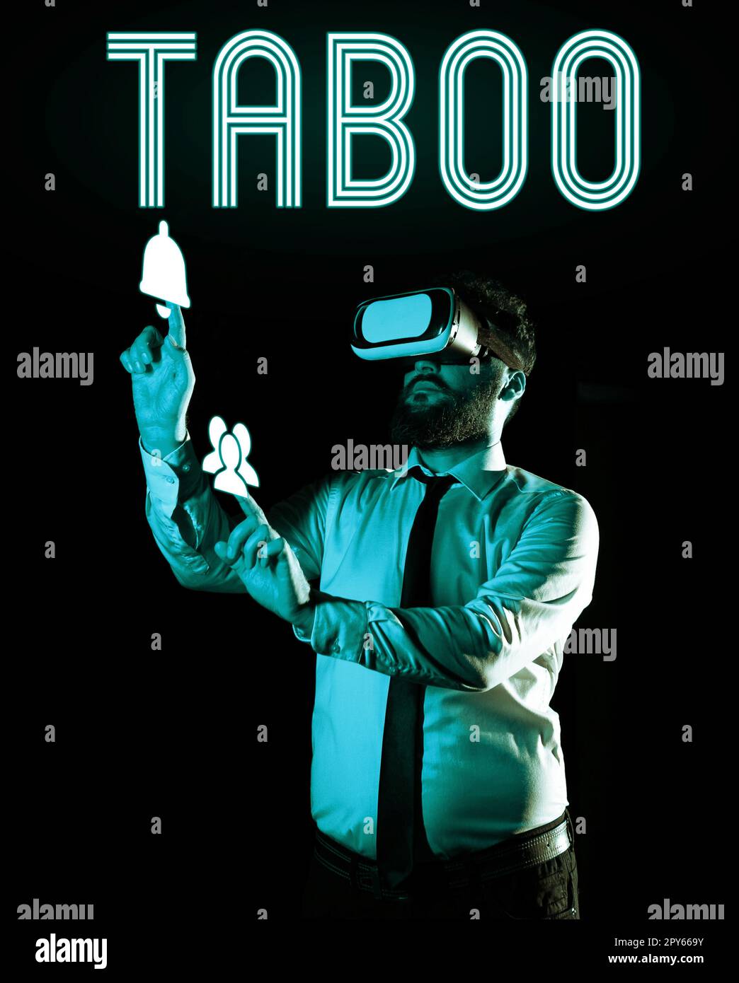 Writing displaying text Taboo. Word Written on a social or religious ...