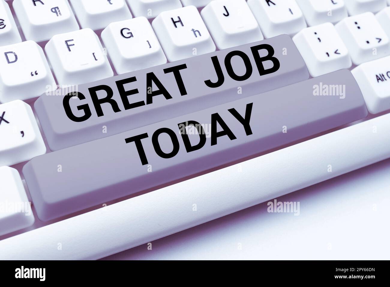 Inspiration showing sign Great Job Today. Word Written on used praising ...