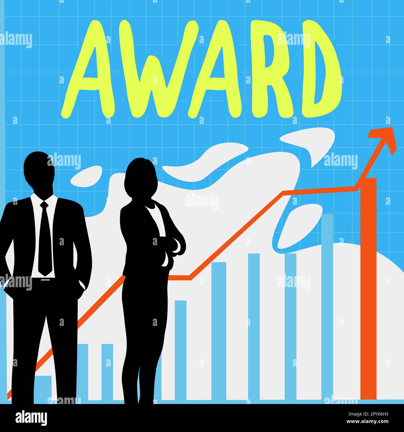 Text caption presenting Award. Word for Prize and other mark of ...