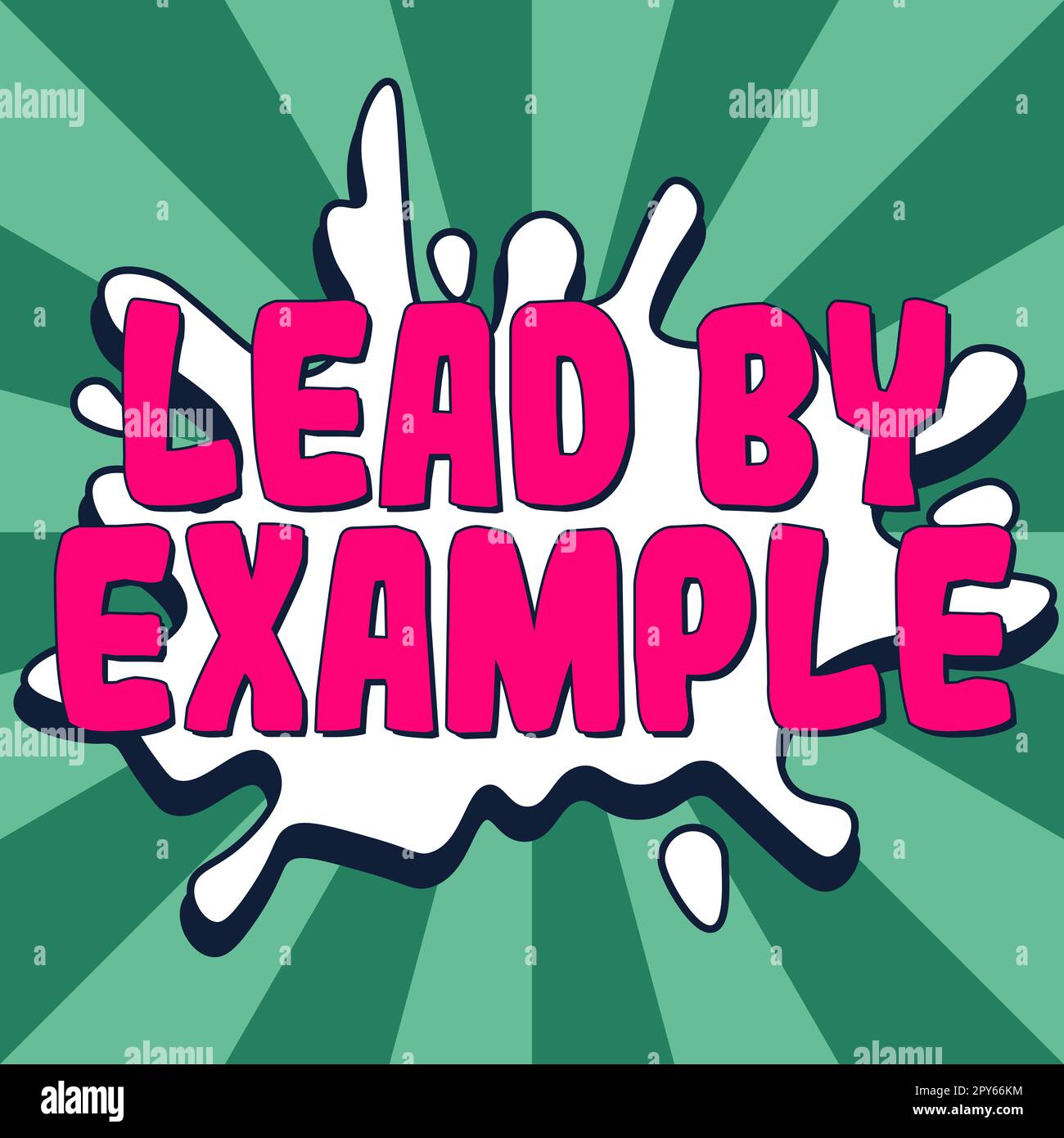 Handwriting text Lead By Example. Business approach Be a mentor leader ...